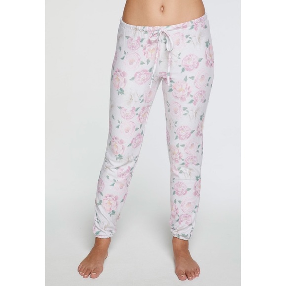 Chaser | Pants & Jumpsuits | Chaser Floral Party Sweatpants Nwt | Poshmark